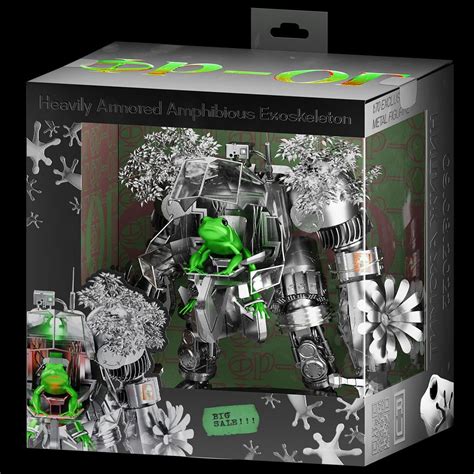 My 3d Frog Robot Figurine Kitbash And Its Packaging Rcomputergraphics