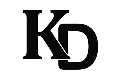 Kd Monogram Graphic By Piku Design Store · Creative Fabrica
