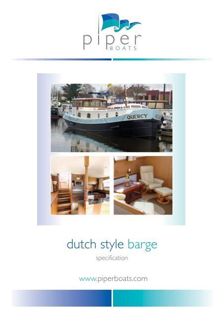 Piper Dutch Barge Brochurepdf Boat Design Net