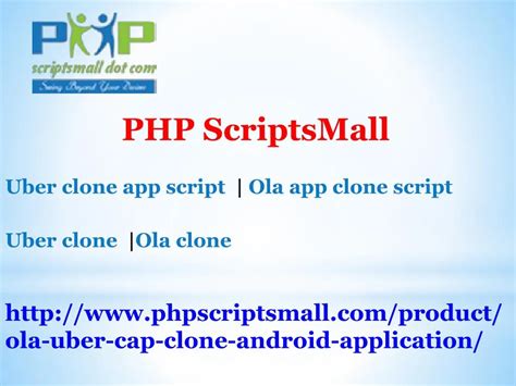 ppt uber clone app script uber clone ola clone ola app clone script powerpoint