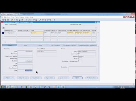 Invoice Meaning In Oracle Apps Invoice