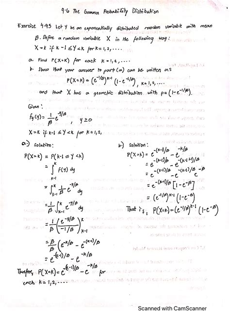 Exercise 4 95 The Gamma Probability Distribution Applied Multivariate Analysis Studocu