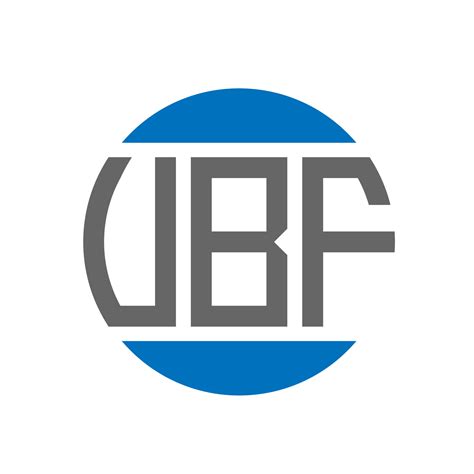 Ubf Letter Logo Design On White Background Ubf Creative Initials