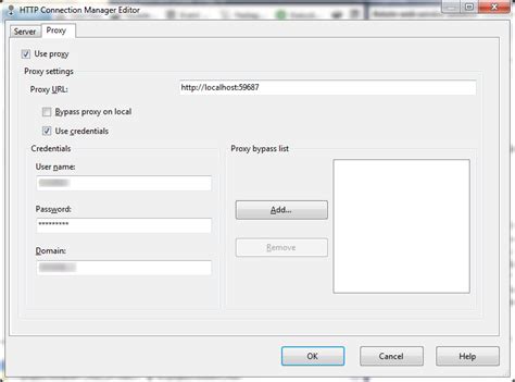 How To Get Ssis Connection Use Proxy To Work Without Credentials Stack Overflow