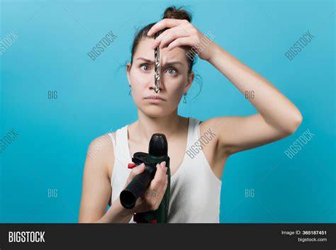 Girl Trying Insert Image And Photo Free Trial Bigstock