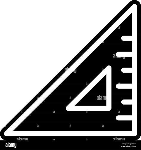 Triangular Ruler Icon Black Vector Illustration Stock Vector Image And Art Alamy