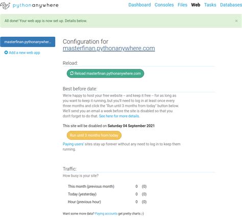 Alto Código Pythonanywhere Subiendo Una Aplicación Flask Desde Github