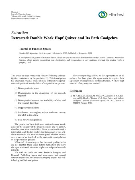 PDF Retracted Double Weak Hopf Quiver And Its Path Coalgebra