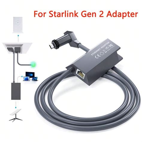 Starlink V2 Ethernet Adapter Rj45 Jack Female Router Connetor For