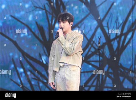 Chinese Singer Zhao Yongxin Sings At A Music Festival In Chengdu City Southwest Chinas Sichuan