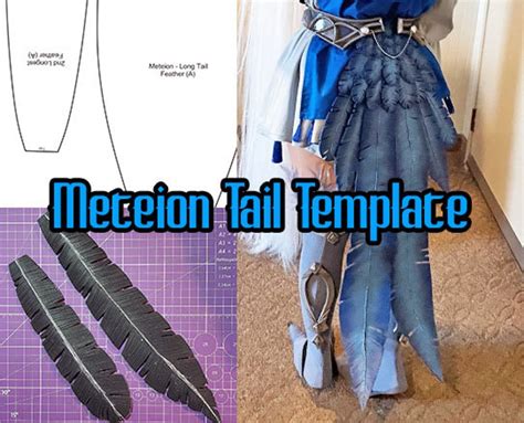 Starbird Bird Tail Feathers Cosplay Template Etsy