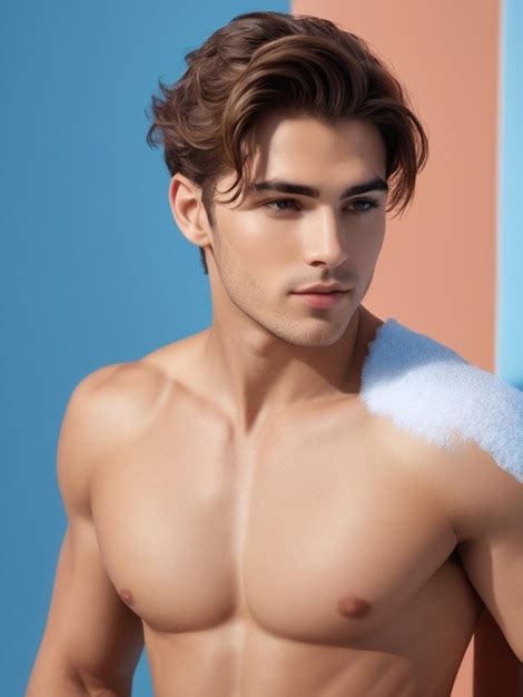 Premium Photo A 3d Image Of A Young Beautiful Men Model