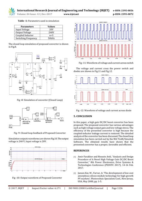 A High Gain Boost Converter For Pv Power System Applications Pdf
