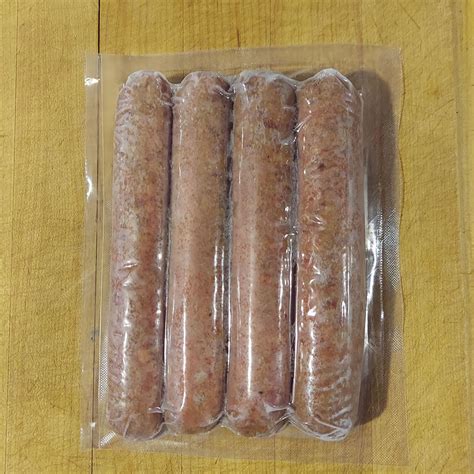 Bratwurst Sausage 1 Lb Packs 4 Linkspack 995lb Bp Farms