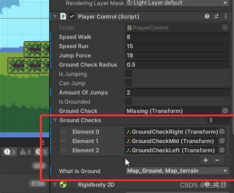 Unity 2d游戏地面检测 三射线检测unity 2d射线检测 Csdn博客