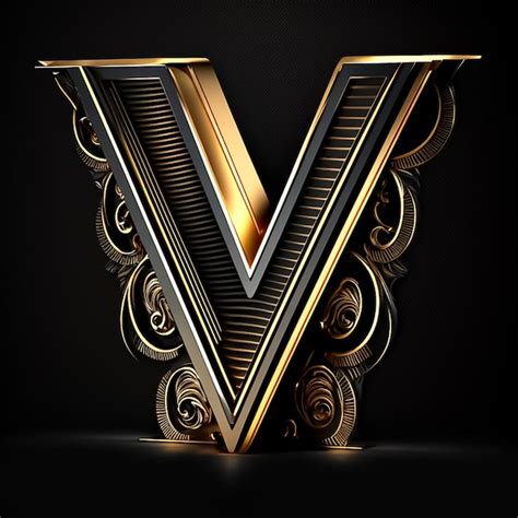 3d Letter V
