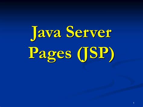 Ppt Java Server Pages Jsp Powerpoint Presentation Free Download Id1146420