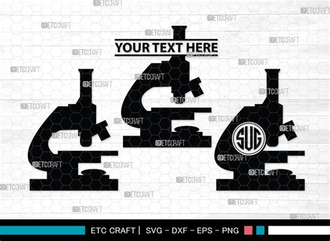 Microscope Monogram Microscope Svg Graphic By Pixel Elites · Creative