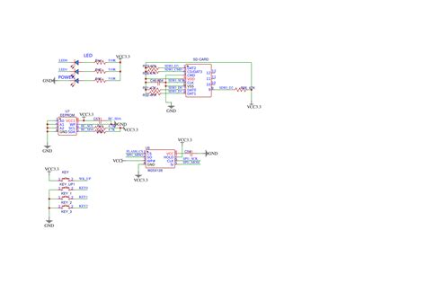 SDCARD EEPROM KEY LED FLASH Resources EasyEDA