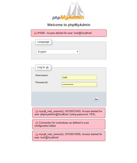 Phpmyadmin Not Work · Issue 1787 · Outrollvesta · Github