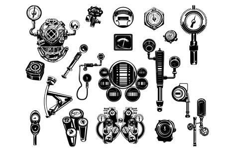 Gauges Vector Pack Illustrations ~ Creative Market