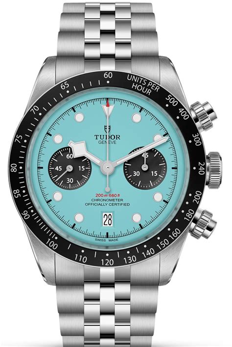 Tudor Black Bay Chrono Flamingo Blue Watch M79360n 0024 Watch Jura Watches