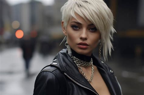 Premium Photo Model With Edgy Jewelry