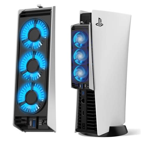 Juspro Cooling Fan For Ps5 Accessories Upgraded Quiet Cooler Fan With