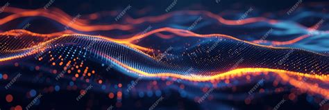 Big Data Analysis Abstract Background With Glowing Lines Representing Data Rivers In Motion