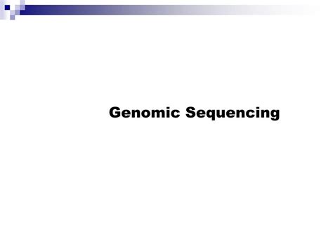 PPT Genomic Sequencing PowerPoint Presentation Free Download ID