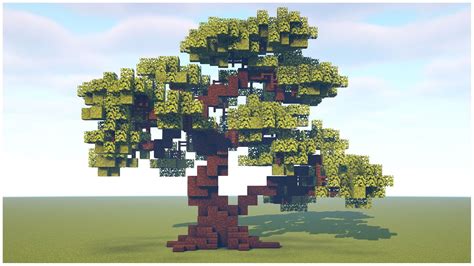 How To Build A Giant Bonsai Tree Minecraft Tutorial Youtube