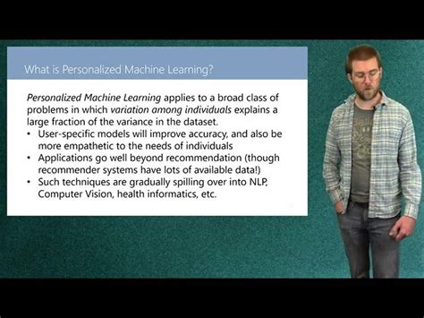 Free Video Personalized Machine Learning From Open Data Science Class Central