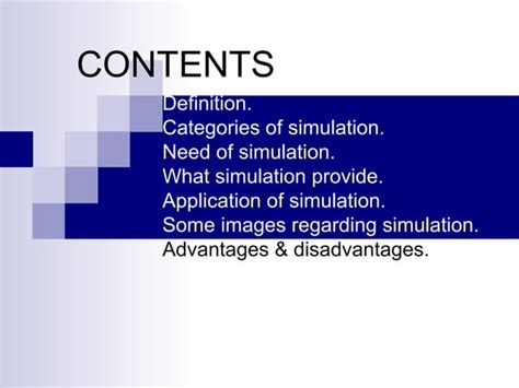 Computer Simulation Ppt