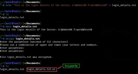 Cryptography Encryption Decryption Ed Kalilinux Mcrypt