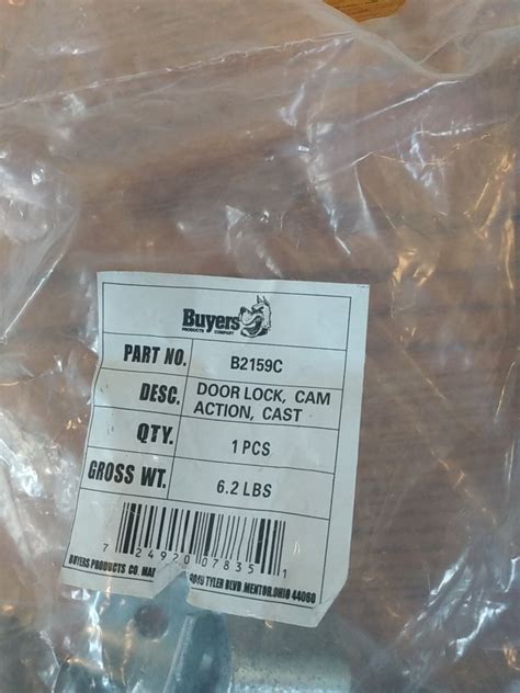 Buyers Products B2159c Cam Action Door Lock Kit Free Shipping Ebay