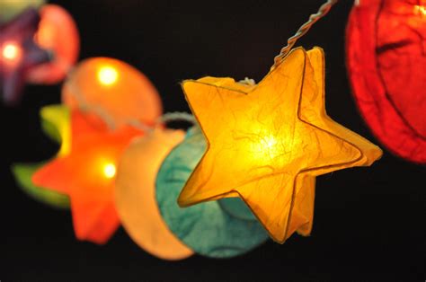 Star Lantern String Lights Fairy Light Garland Decor Etsy Lantern String Lights Garland