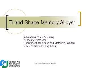 PPT Shape Memory Alloys SMA PowerPoint Presentation Free Download ID 1206141
