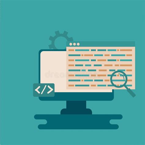 Illustration Of Software Debugging Process Showing Flow With Error Detection Code Analysis