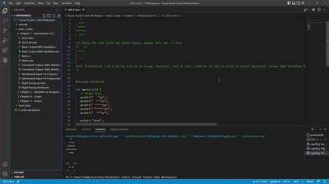 C Lab Ascii Art Youtube