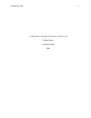 2412629 Docx AMAZON COM 1 Comprehensive Learning Assessments Amazon Com Babe Name