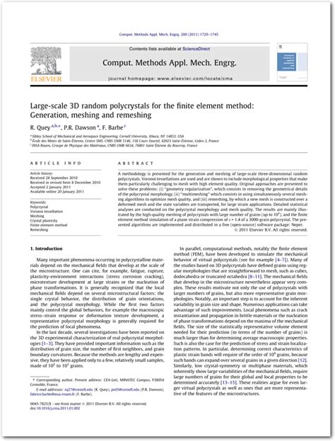 Reference Papers — Neper 4 10 1 Documentation