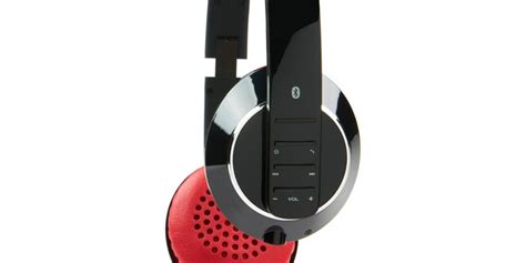 Bluetooth Headphones Black Red