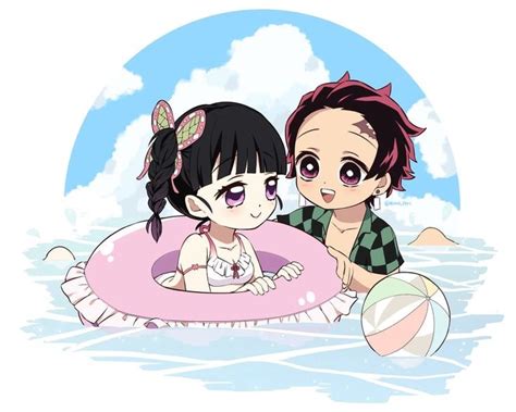 🌸kanao X Tanjiro Swimming Together🌸 Demon King Anime Anime Demon