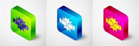 회색 배경에 격리 된 권투 장갑 아이콘에 등색 펀치 폭발과 함께 타격 복싱 장갑 정사각형 버튼입니다 벡터 3차원 형태에 대한 스톡 벡터 아트 및 기타 이미지 Istock