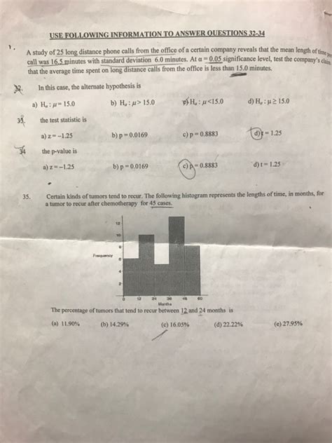 Solved USE FOLLOWING INFORMATION TO ANSWER QUESTIONS 32 34 A Chegg