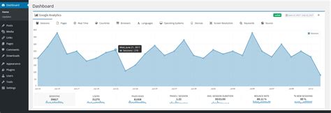 Google Analytics Widget For Wordpress