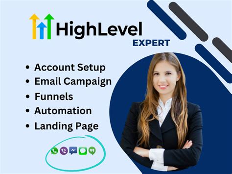 Landing Page With Gohighlevel Ghl Automation And Account Setup Upwork