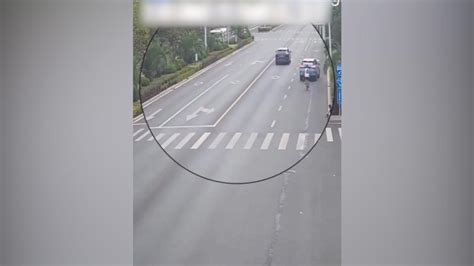 男子骑单车看手机追尾小汽车警方判定其负全责 七环视频 澎湃新闻 The Paper