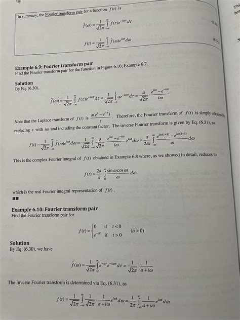 solved find the fourier transform pair for the given