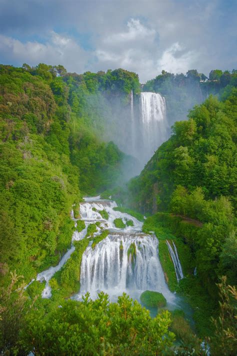 Marmore Falls Italy Made By The Romans In 251 Bc It Is Still The